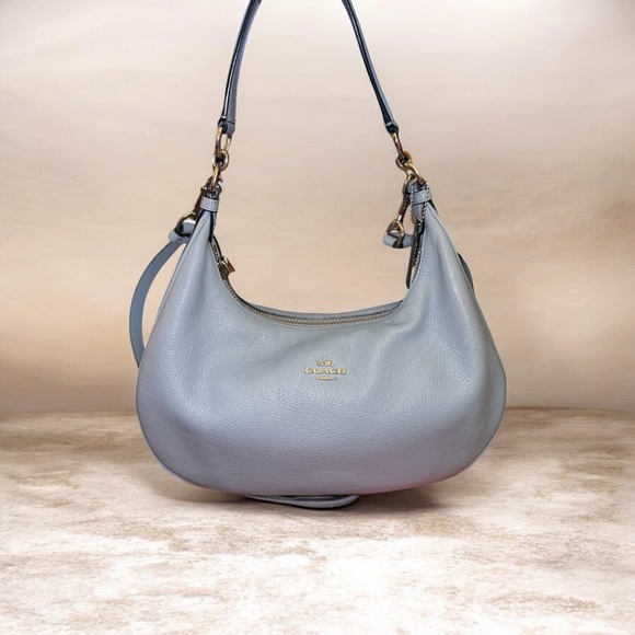 Coach | Bags | Coach Blue Leather Hobo Two Way Bag | Poshmark